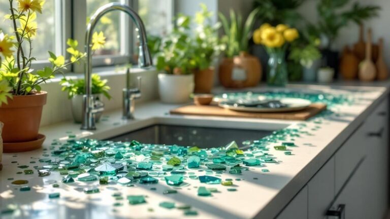 Recycled Glass Countertops: A Durable and Green Option