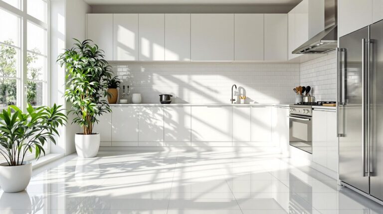 16 White Kitchen Floor Ideas That Are Bright and Practical - DexDecor