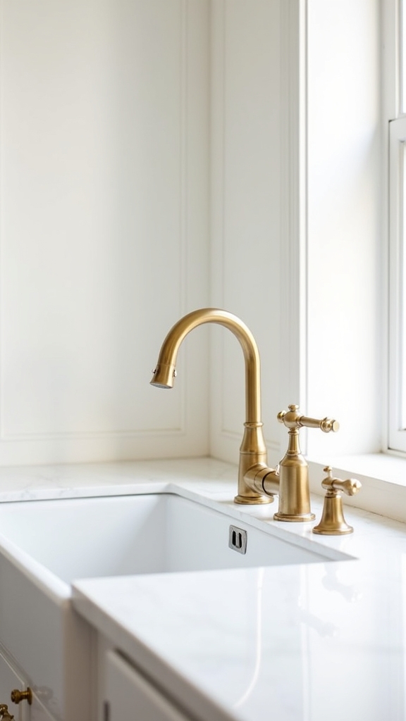 14 Gold Kitchen Faucet Ideas That Add Instant Glam to the Sink
