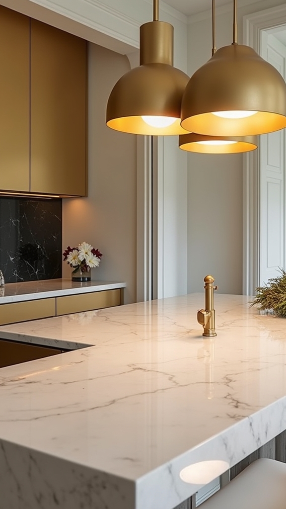 18 Gold Kitchen Decor Ideas That Are Glamorous and Modern - DexDecor