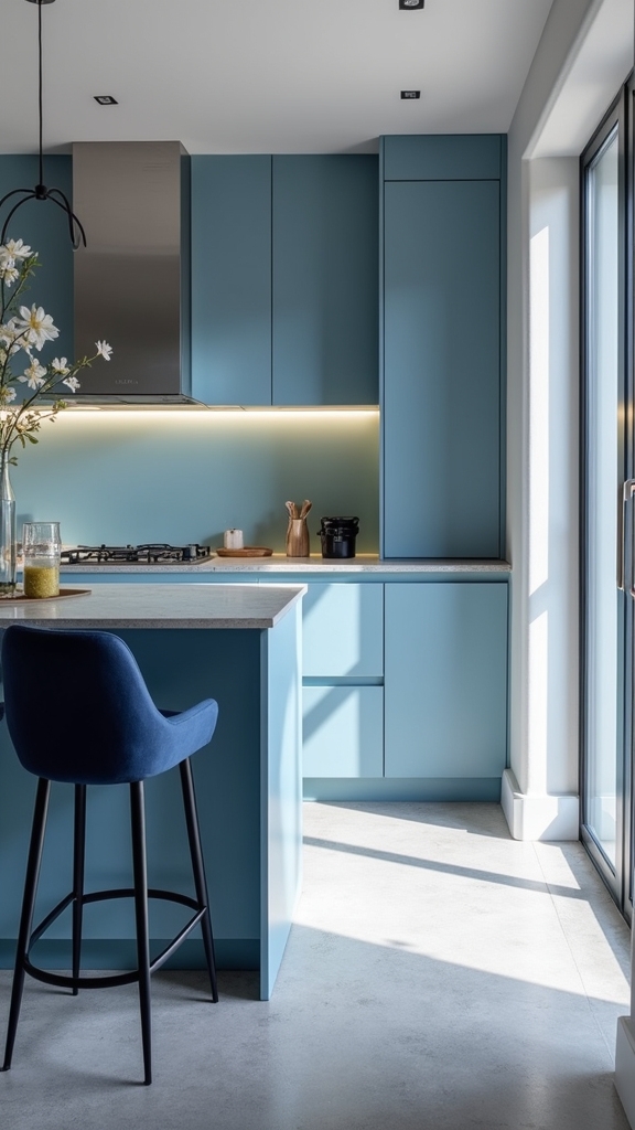 14 Blue Grey Kitchen Ideas That Are Soft, Cool, and Sophisticated ...