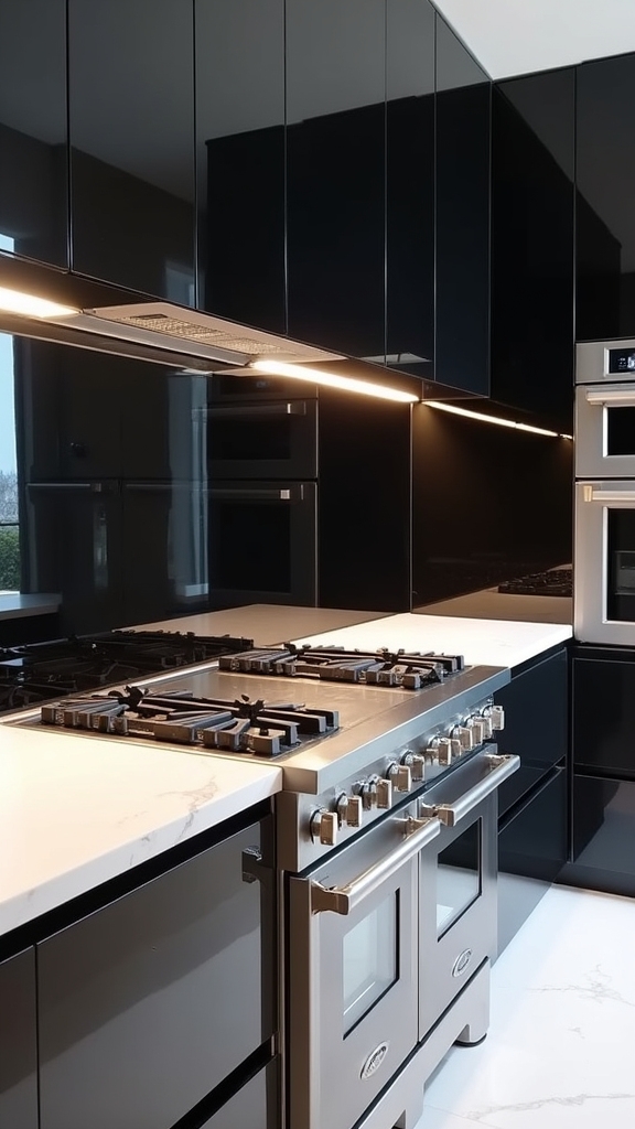 14 Black Kitchen Backsplash Ideas That Make a Bold Statement - DexDecor