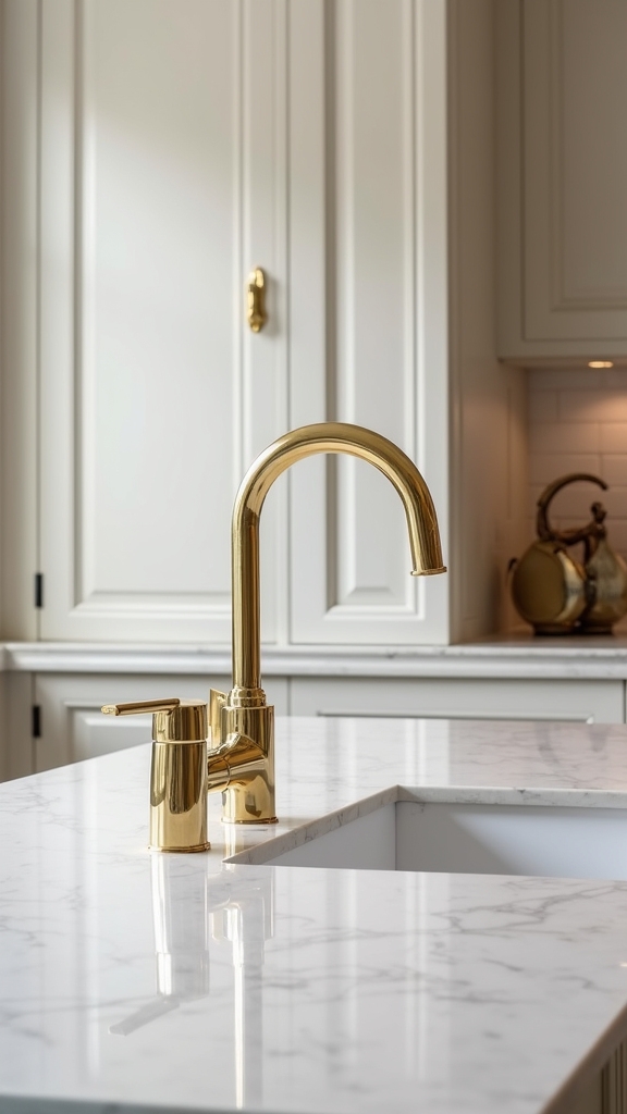 14 Gold Kitchen Faucet Ideas That Add Instant Glam to the Sink