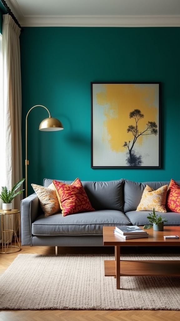 14 Teal Living Room Wall Ideas That Make a Bold Impact - DexDecor