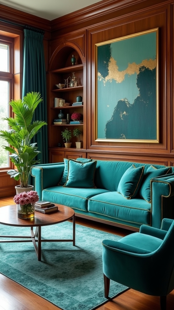 18 Teal Living Room Decor Ideas That Feel Rich and Refined - DexDecor