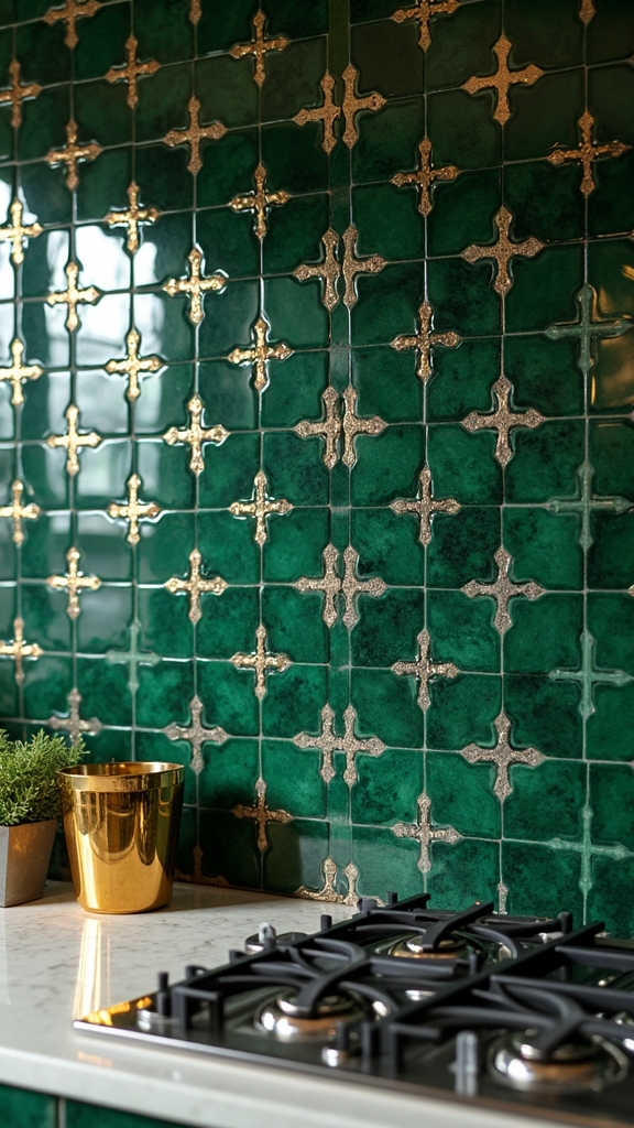 18 Green Kitchen Tile Ideas That Add Pattern and Personality - DexDecor