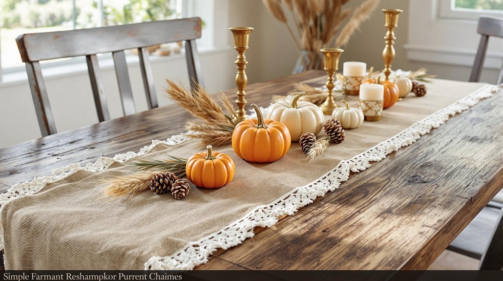 12 Burlap Thanksgiving Table Runner Ideas for Rustic Style