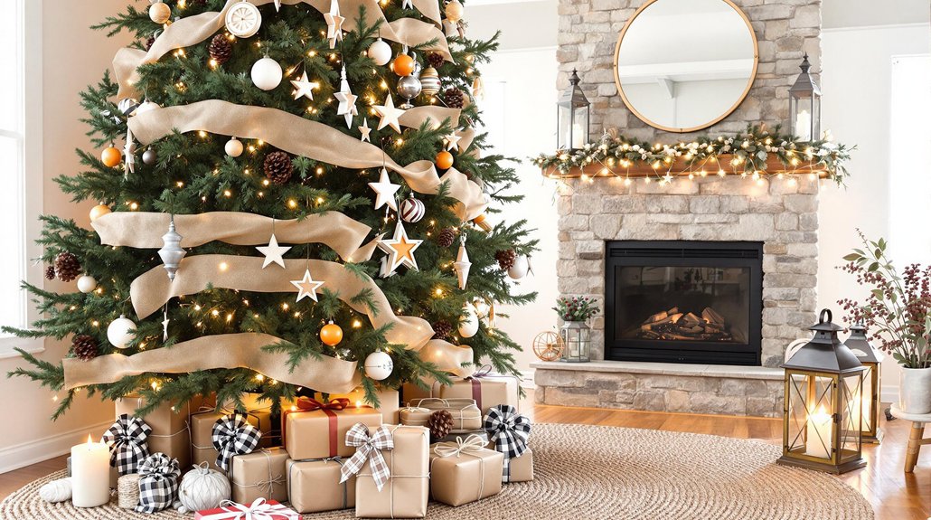 12 Rustic Christmas Tree Ideas for a Country Christmas