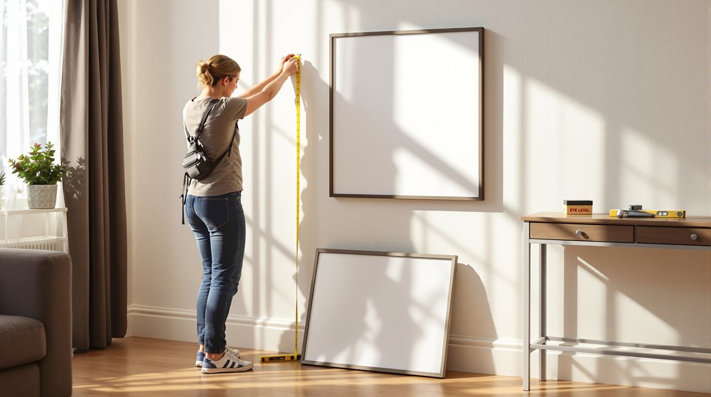 How to Hang Art at the Right Height Every Time