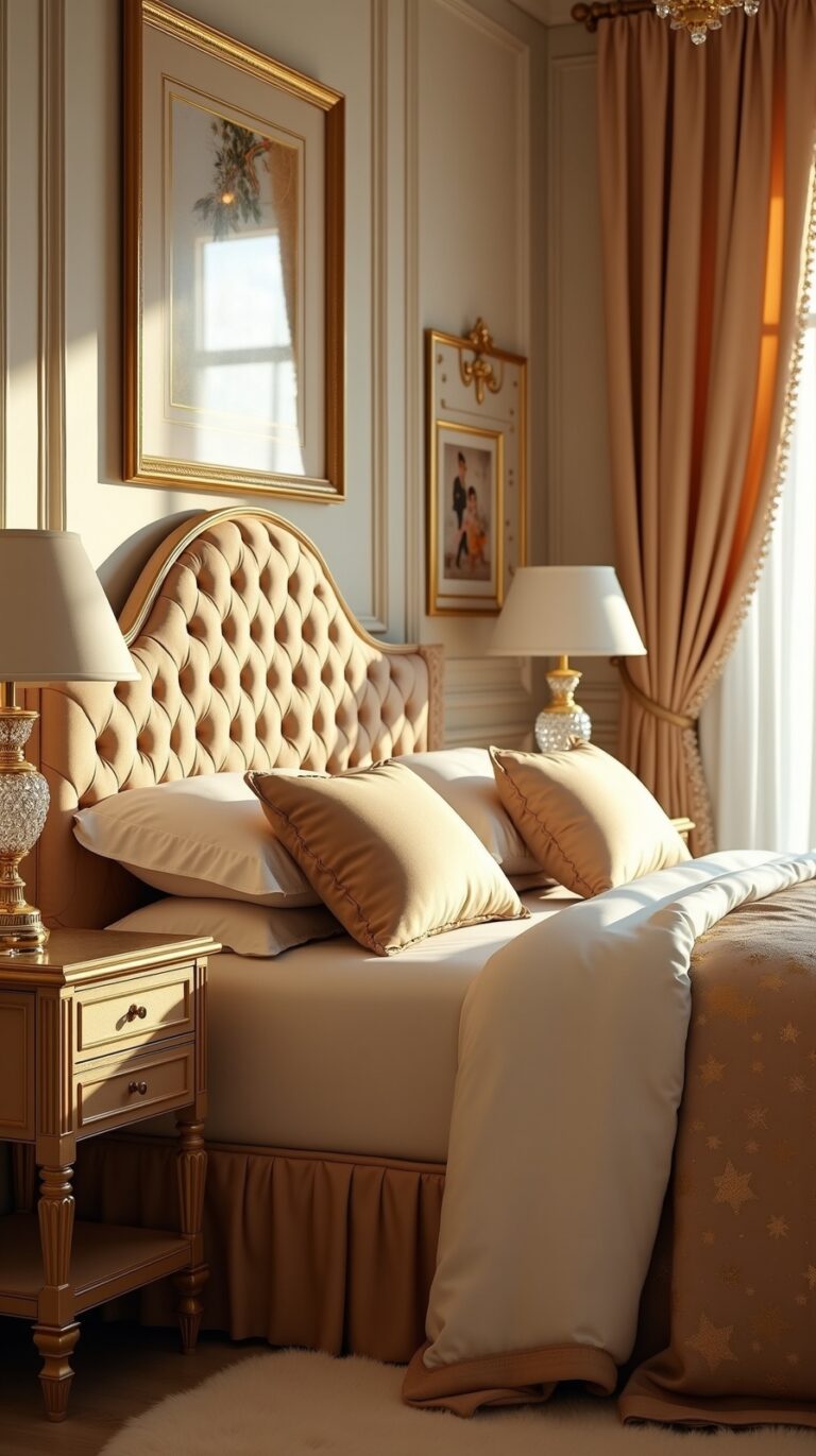 10 Gold Bedroom Ideas That Inspire