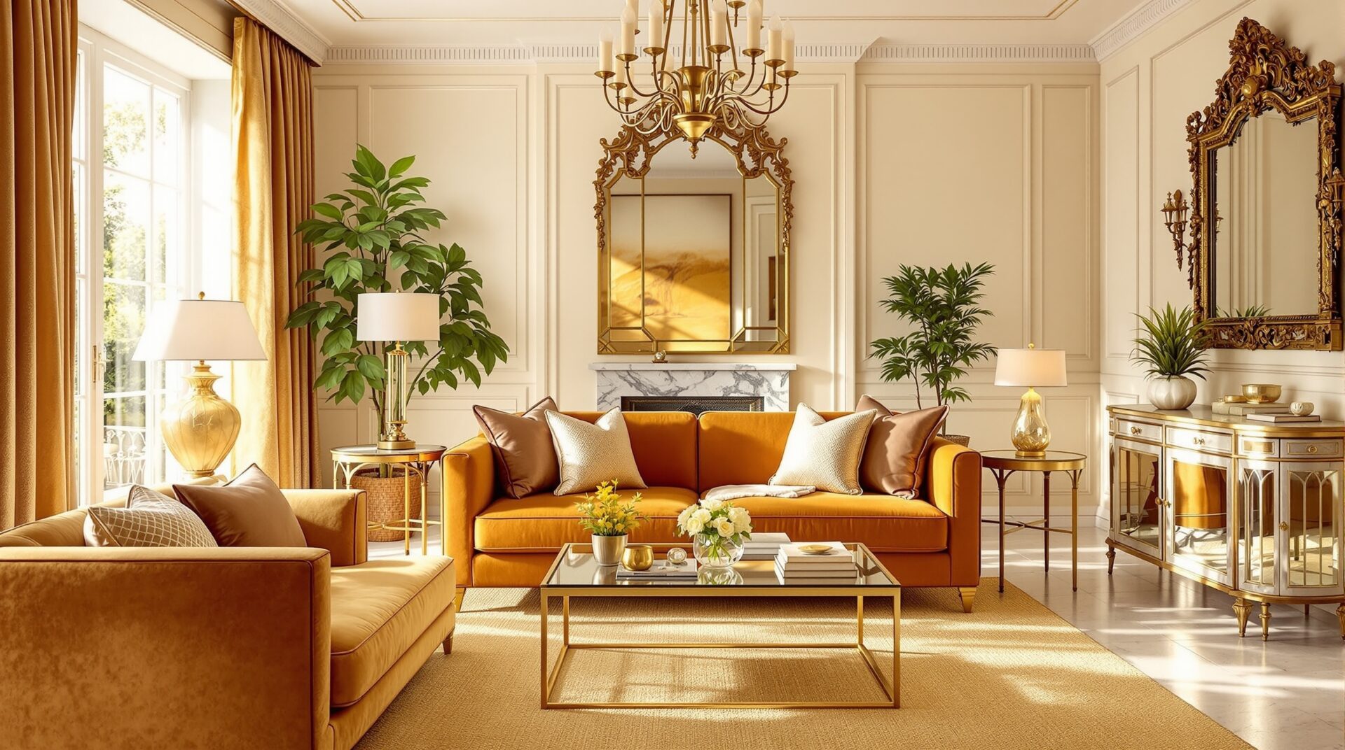 10 Gold Living Room Ideas That Feel Luxe and Warm