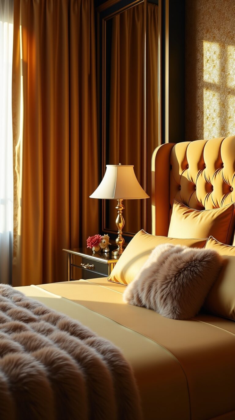 10 Gold Bedroom Ideas That Inspire