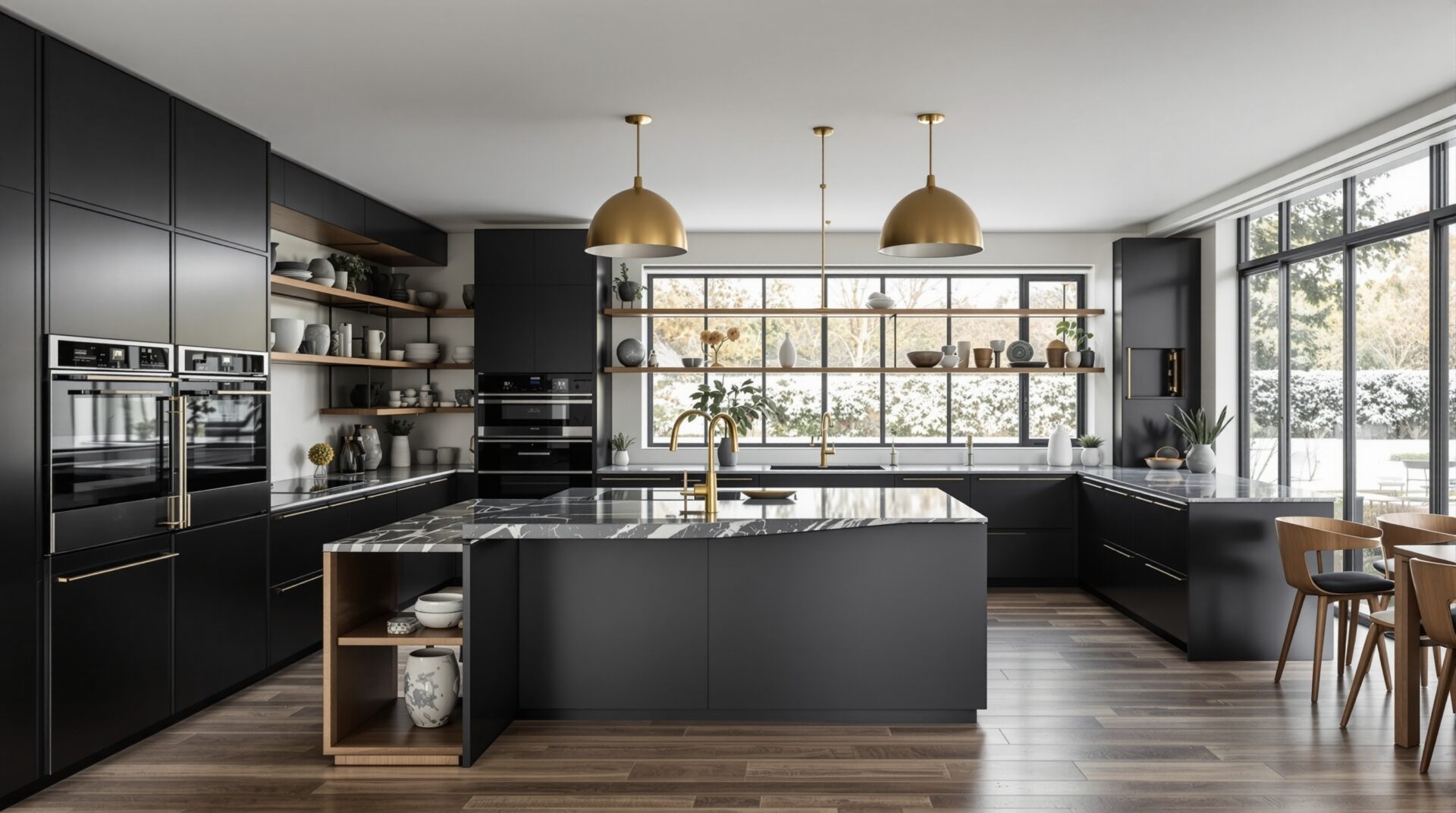 12 Modern Black Kitchen Inspirations That Look Sleek and Chic