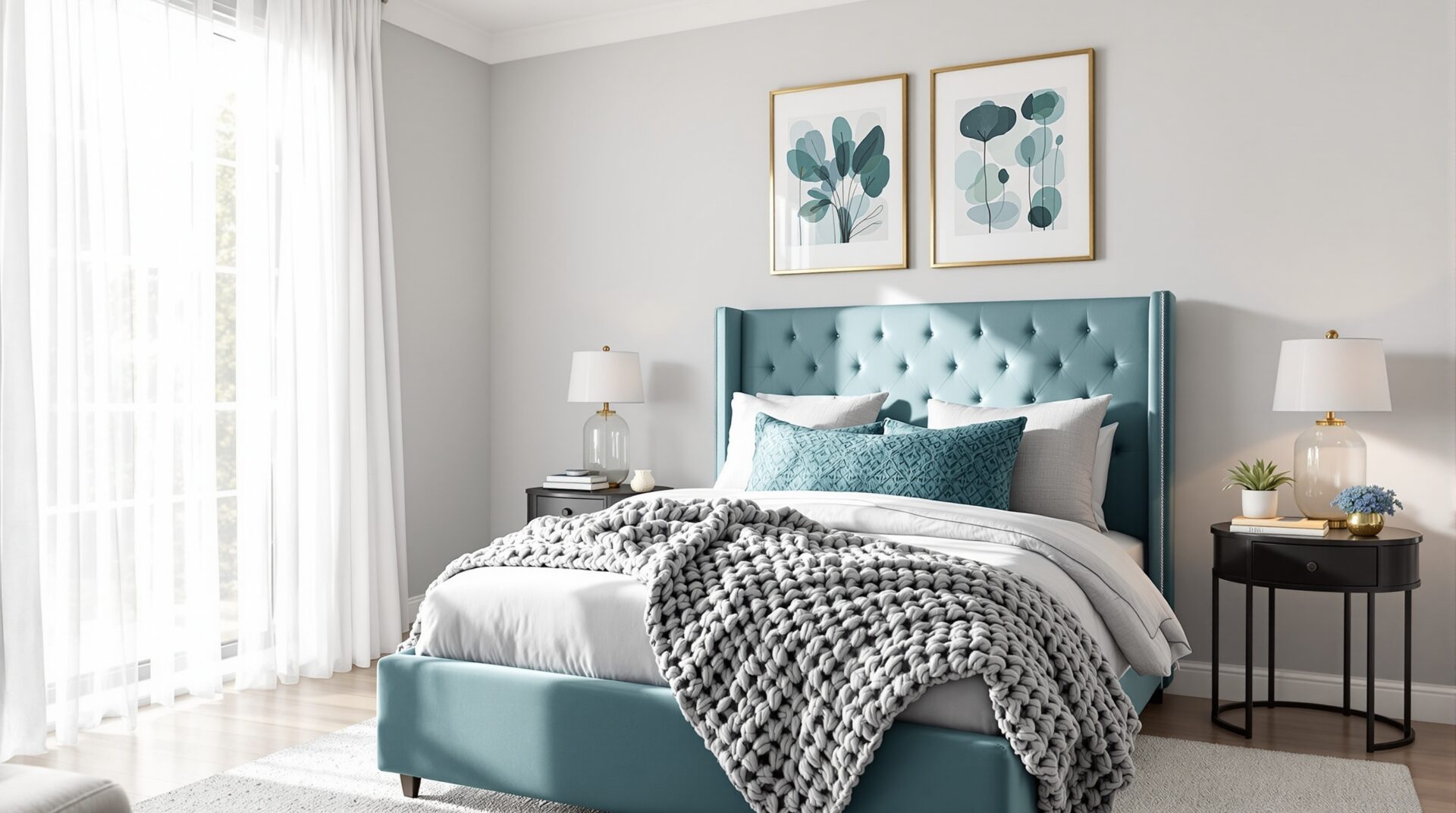 16 Teal and Grey Bedroom Ideas That Always Work - DexDecor