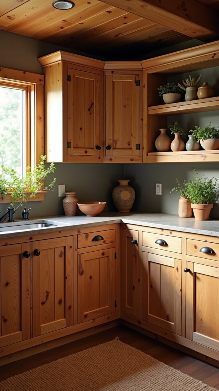 14 Natural Wood Kitchen Cabinet Ideas for a Warm Rustic Touch