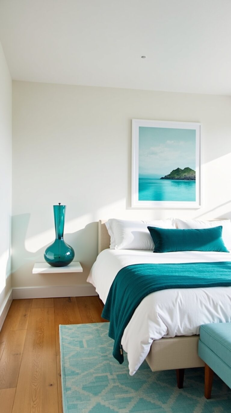 12 Turquoise Bedroom Design Ideas for Modern Homes - DexDecor