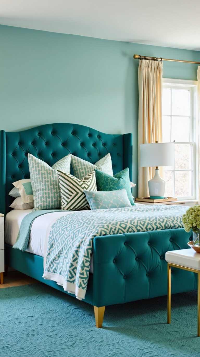 12 Turquoise Bedroom Design Ideas for Modern Homes - DexDecor