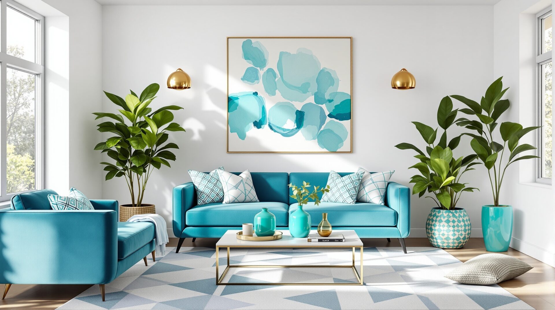 10 Turquoise Living Room Decor Ideas That Pop