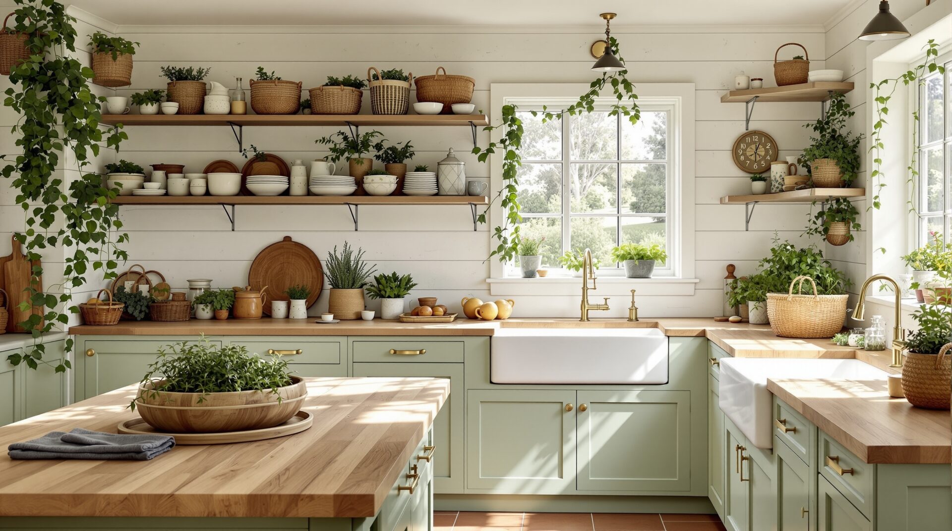 15 Green Cottage Kitchen Ideas Full of Rustic Charm