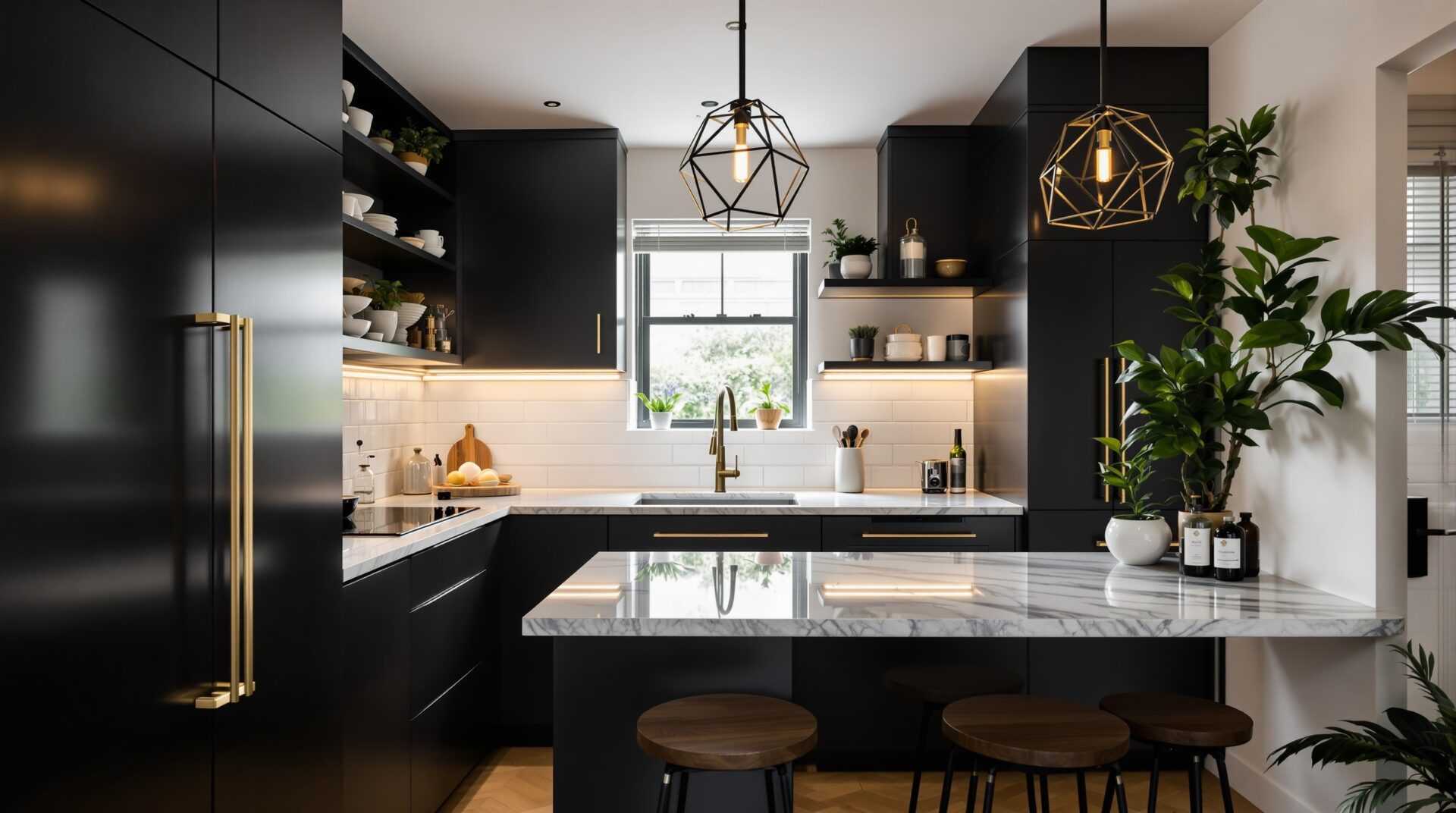 12 Small Black Kitchen Ideas That Look Sleek and Cozy