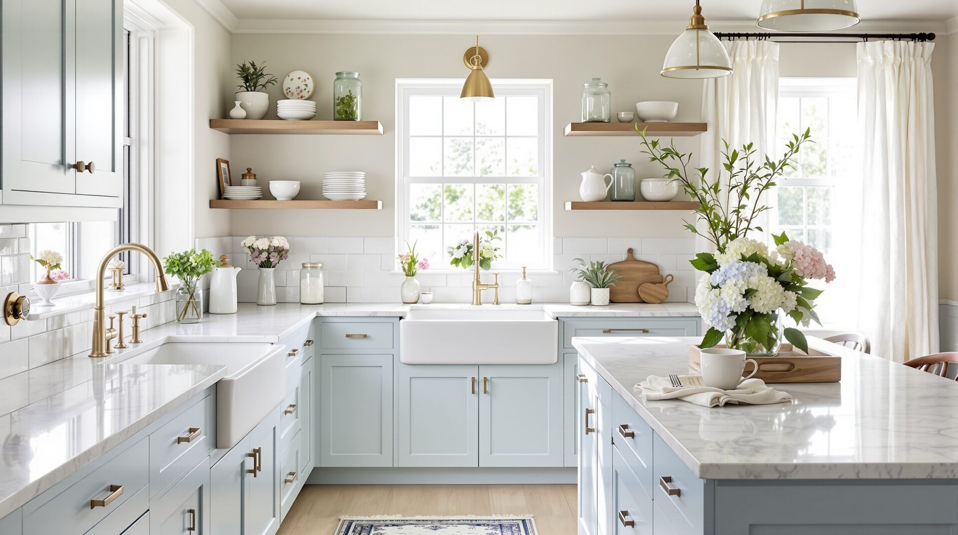 12 Baby Blue Kitchen Ideas That Add Soft Charm