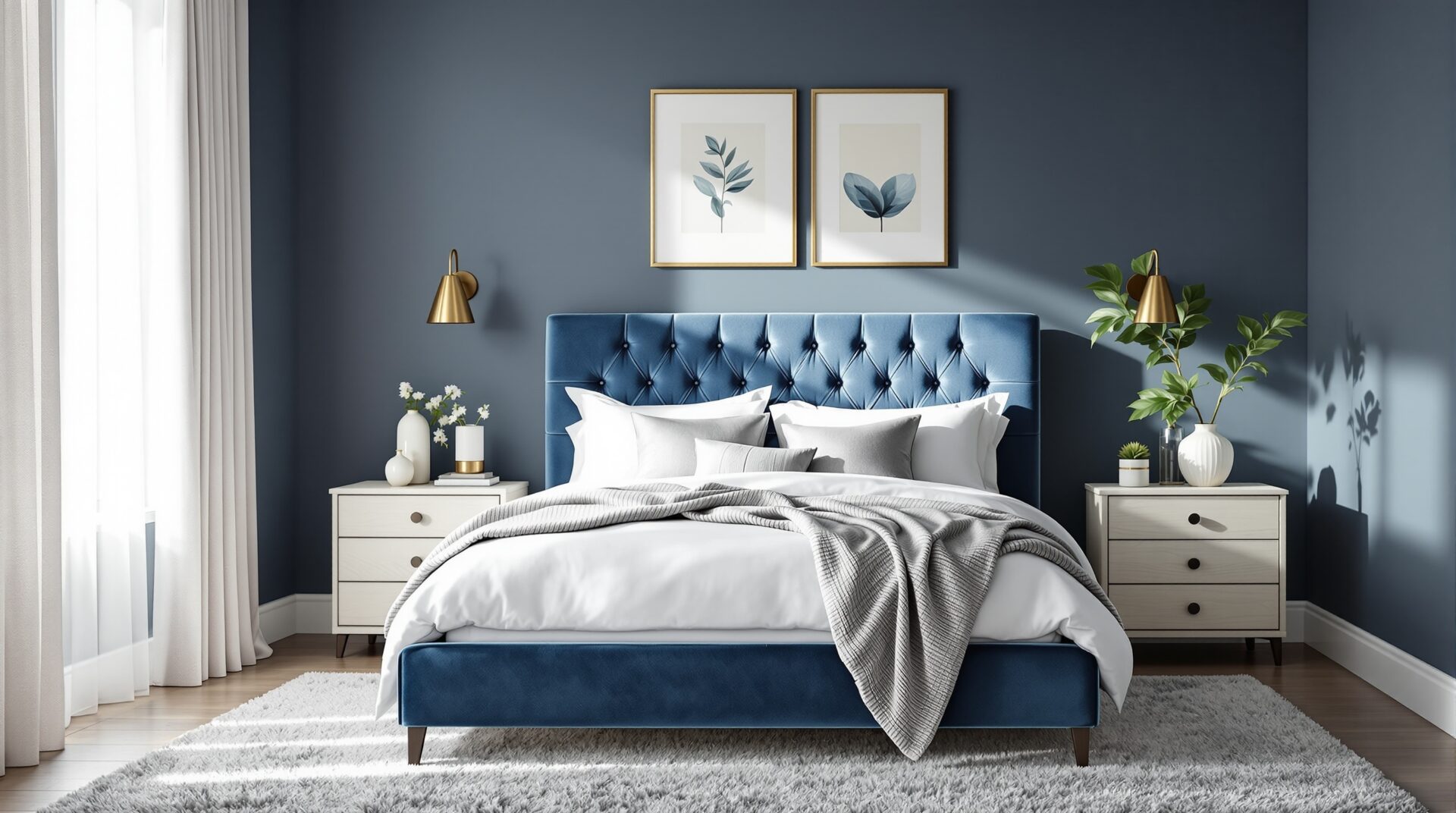 10 Slate Blue Bedroom Ideas for Soft Elegance