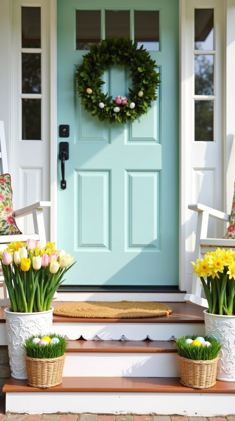 14 Easter Front Porch Ideas That Feel Welcoming and Bright - DexDecor
