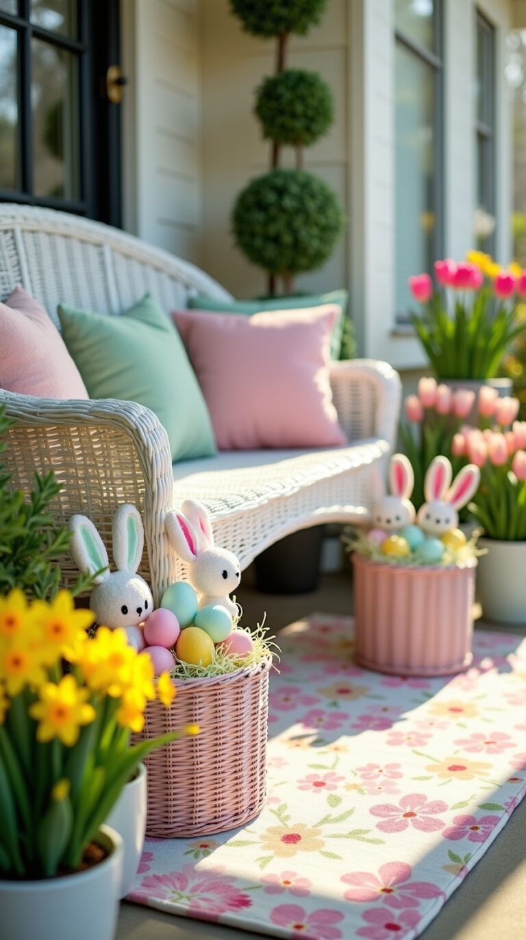14 Easter Front Porch Ideas That Feel Welcoming and Bright