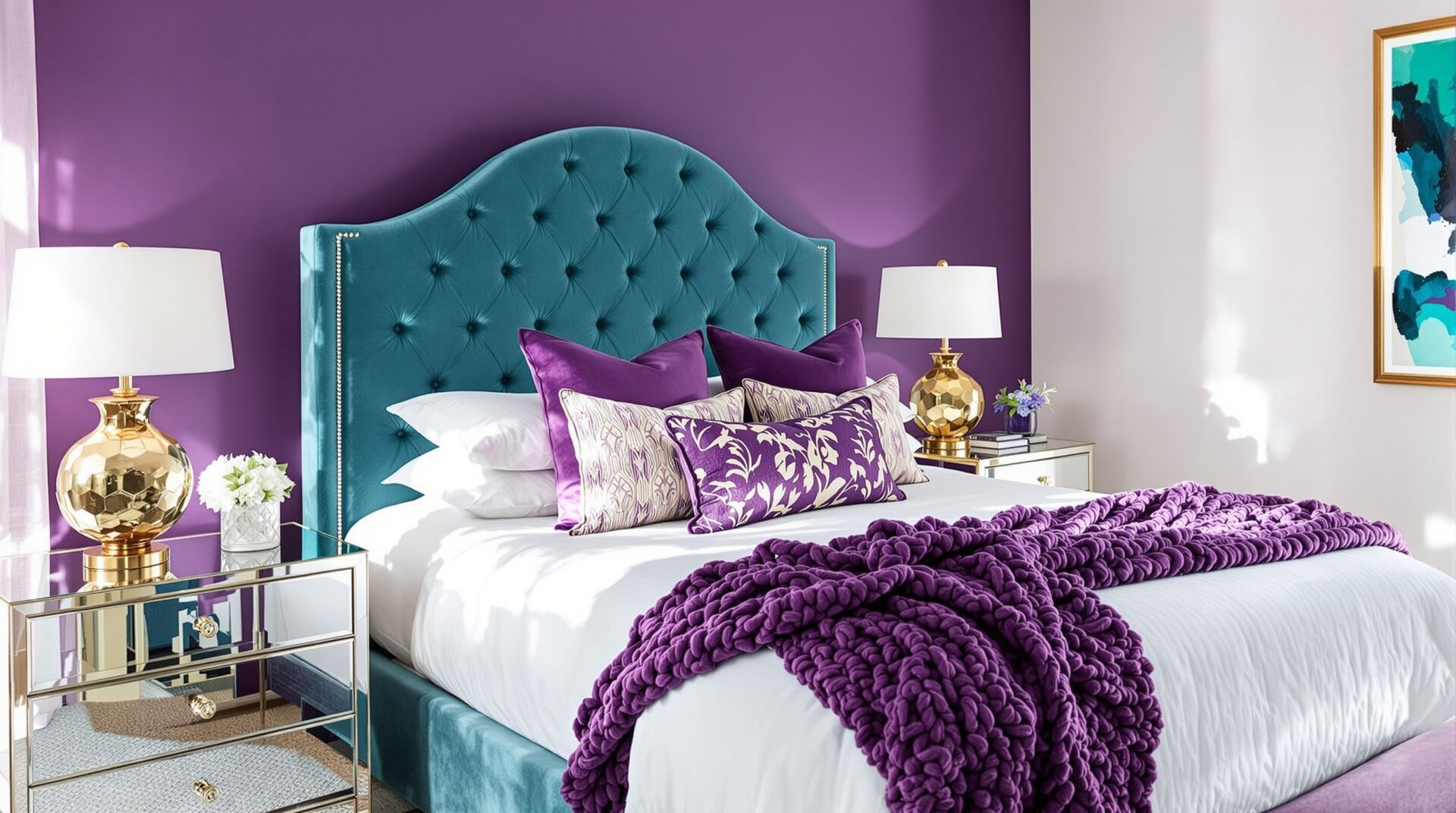 16 Teal and Purple Bedroom Ideas for Bold Style