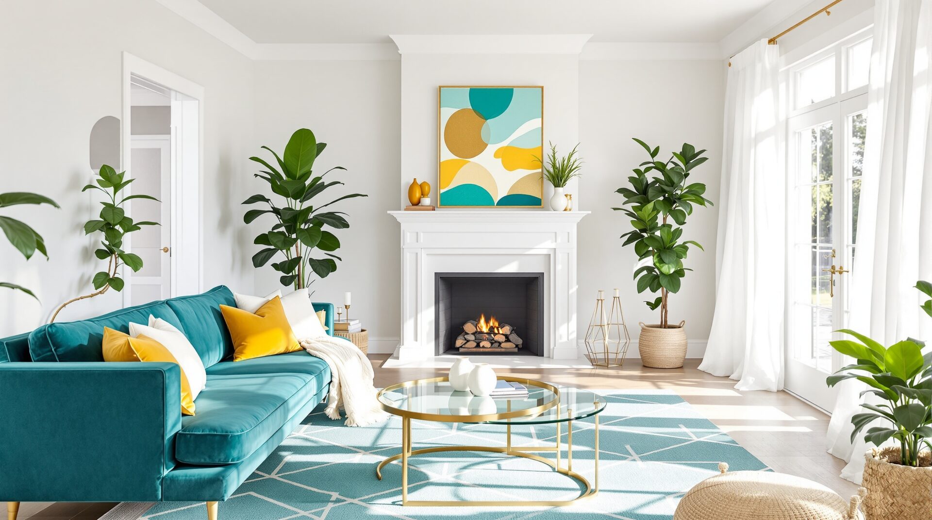 12 Turquoise Living Room Ideas for a Cheerful Vibe