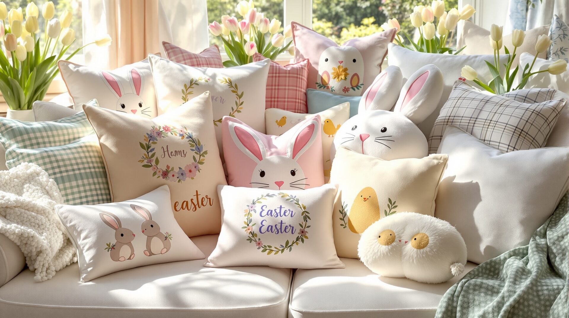 14 Easter Pillow Ideas That Add Soft Spring Charm to Your Home