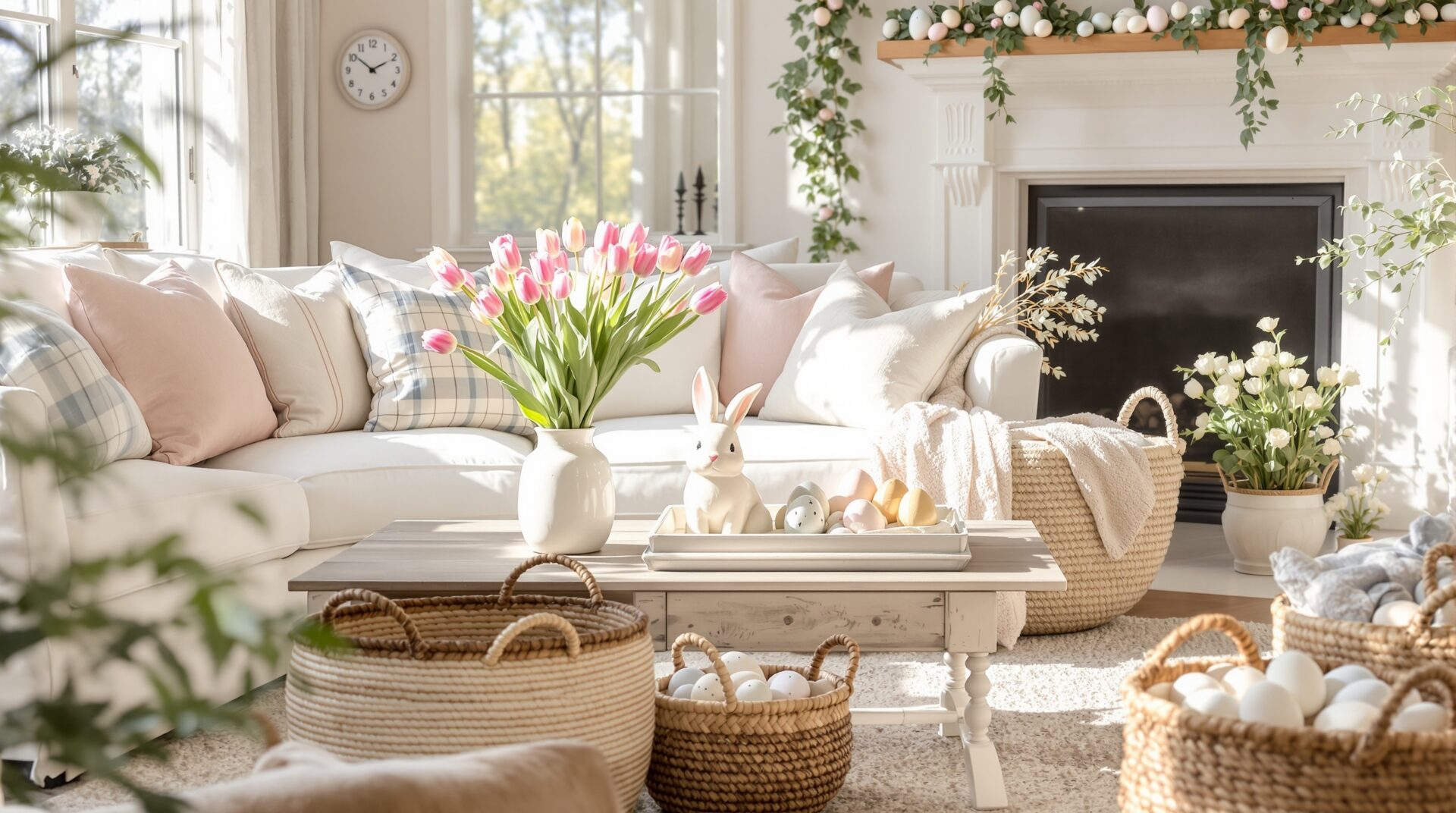 14 Easter Living Room Ideas That Feel Fresh and Springy