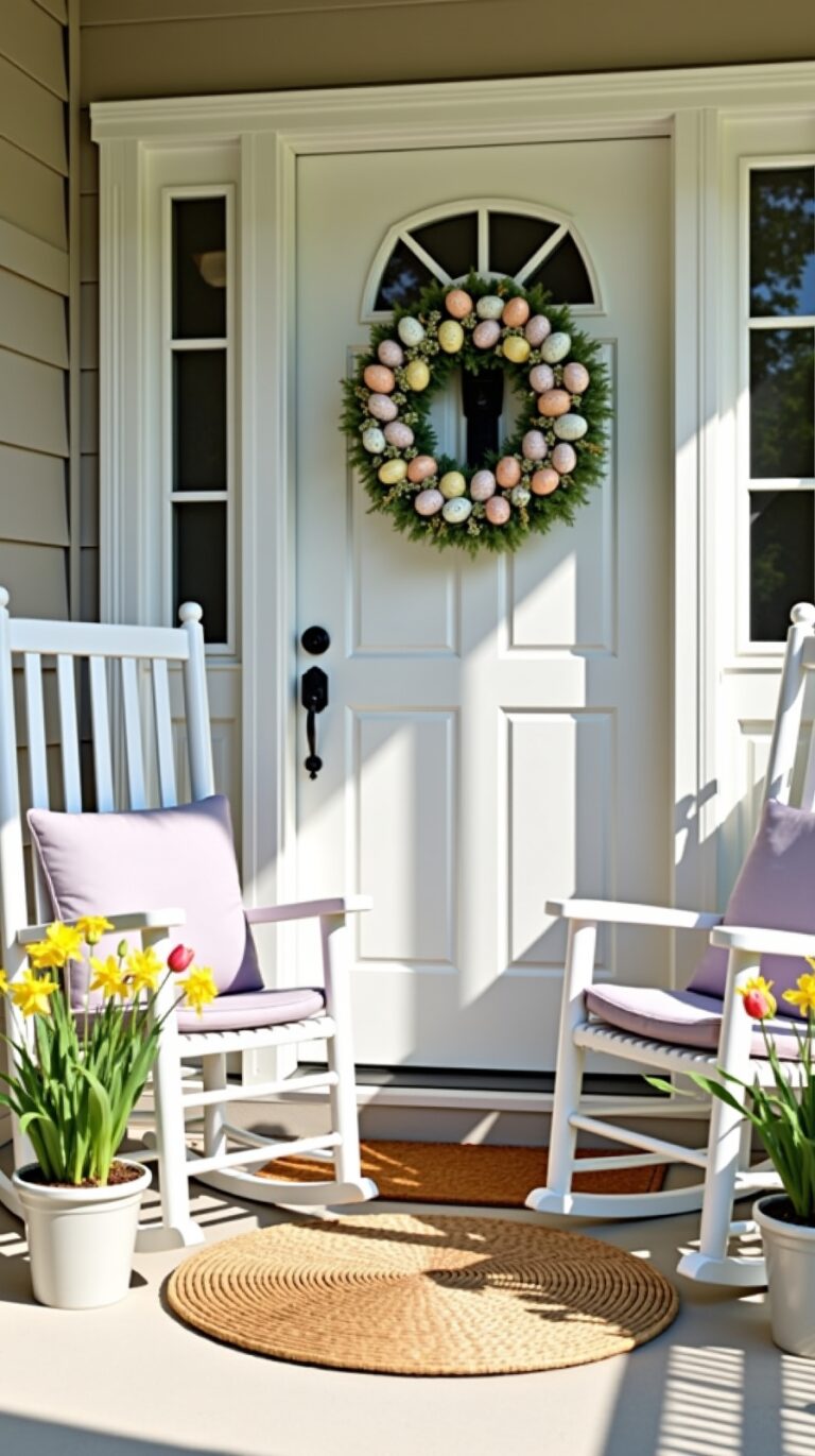 15 Easter Front Porch Ideas That Feel Bright and Inviting