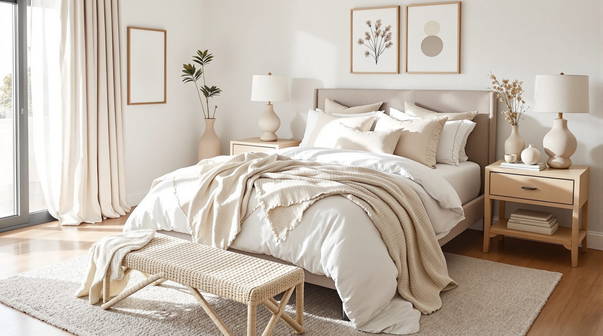 14 White and Neutral Bedroom Ideas for Everyday Style