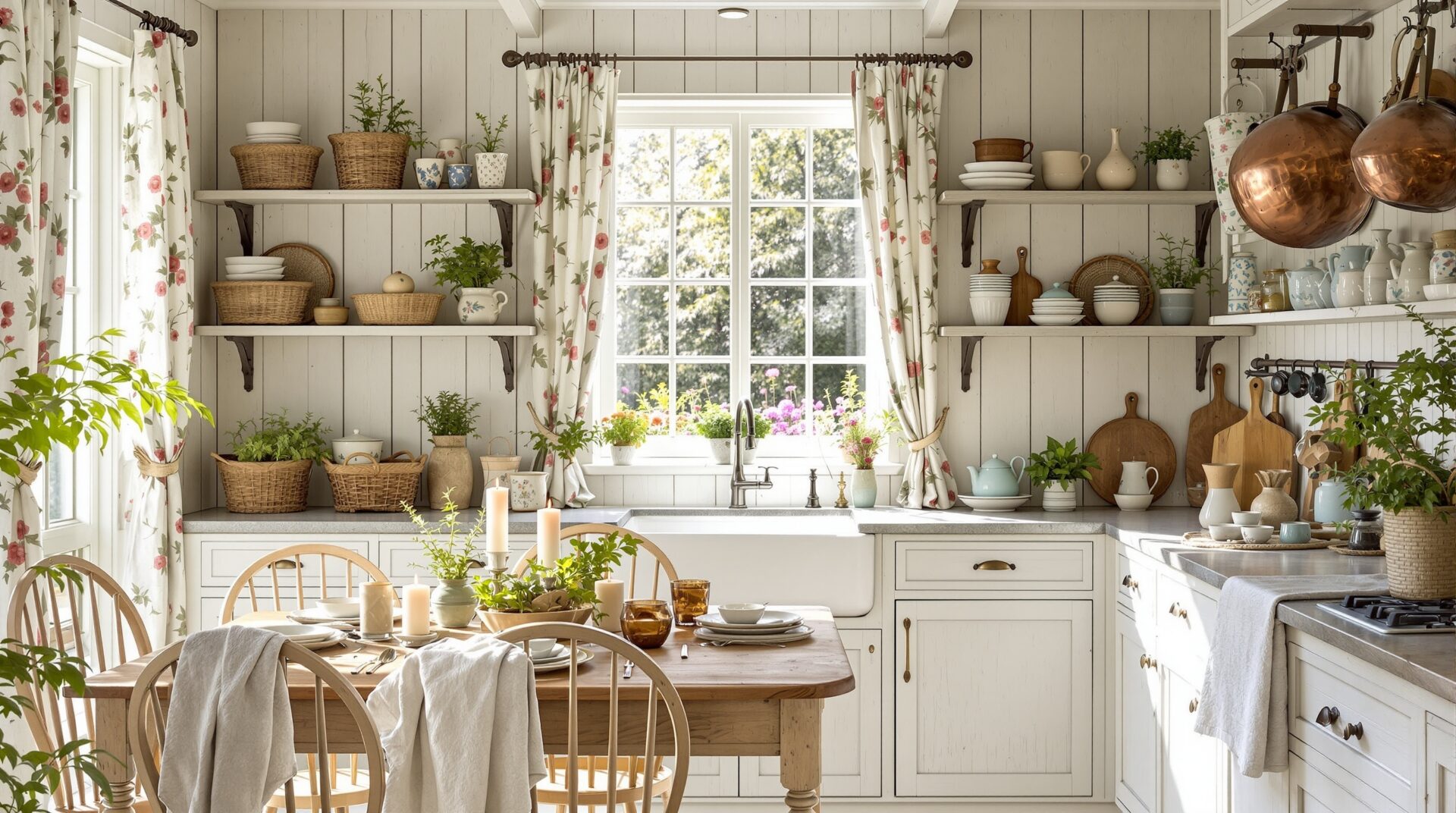 12 Country Chic Kitchen Ideas That Feel Romantic and Cozy