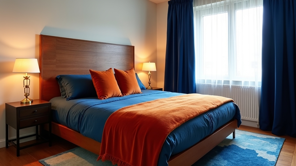23 Blue and Orange Bedding Ideas for a Cosy, High-Contrast Look